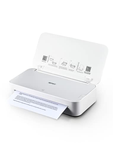 iDPRT Wireless Printer, Future999 Portable Printer w/One-Piece Easy-to-Load Cartridge, Compact Design, Wired & Wireless Connection, Harmless Material, 300DPI HD Printing, Printer for Home Use, Office