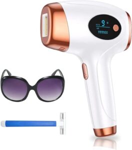 at-home ipl hair removal for women and men, permanent laser hair removal 999900 flashes for facial legs arms