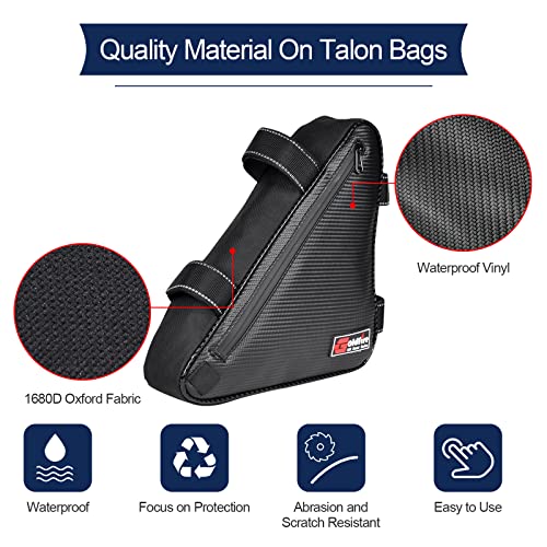 For Talon 1000 Storage Bag Accessories, Hutexcio UTV Triangle Corner Bags Side Pillar Gear Bags for Talon 1000R 1000X 1000X4 2019 2020 2021 2022 2023 (2 Pack,Black)