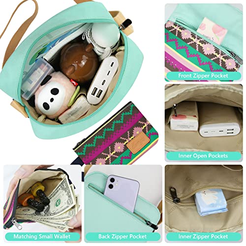 Kemy's Small Canvas Crossbody Bag for Teen Girls, Lightweight Messenger Shoulder Bags Cross Body Purse for Girls and Women