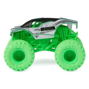 Monster Jam 2022 Spin Master 1:64 Diecast Truck with Bonus Accessory: Hyper Fueled Alien Invasion