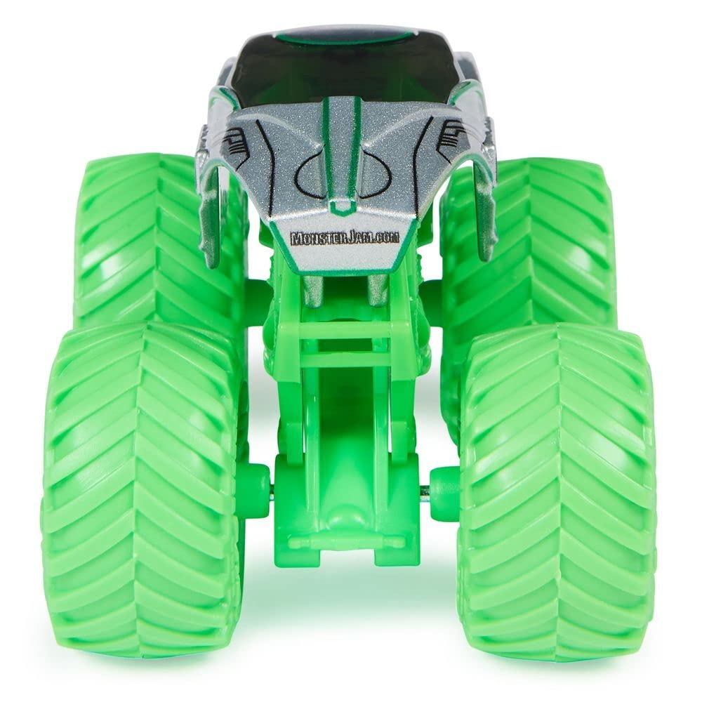 Monster Jam 2022 Spin Master 1:64 Diecast Truck with Bonus Accessory: Hyper Fueled Alien Invasion