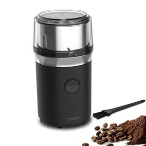 COSORI Coffee Grinder Electric, Coffee Beans Grinder, Espresso Grinder, Coffee Mill also, 1500W Wide Opening 1.7L Glass Tea Kettle & Hot Water Boiler & Boil-Dry Protection, Matte Black