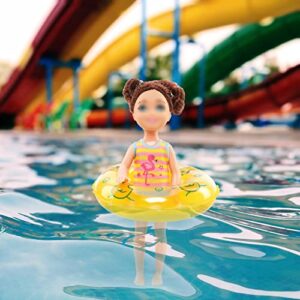 5.3 inch Doll Clothes and Accessories 6 Beach Swimsuits 3 Dresses with 2 Swimming Rings 2 Drinks 2 Hats 2 Glasses 2 Shoes for 5.3 Inch Doll