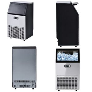 Ice Makers Countertop,Commercial Ice Maker,Ice Maker,Countertop Ice Maker,100LBS, Auto-Clean Built-in Automatic Water Inlet with Scoop 2-7 Days delivery Shipped from US Warehouse