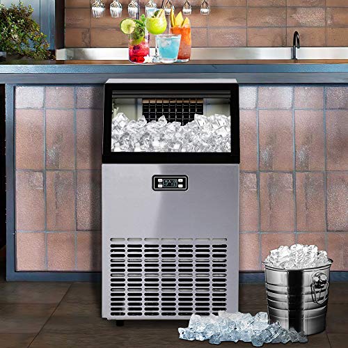 Ice Makers Countertop,Commercial Ice Maker,Ice Maker,Countertop Ice Maker,100LBS, Auto-Clean Built-in Automatic Water Inlet with Scoop 2-7 Days delivery Shipped from US Warehouse