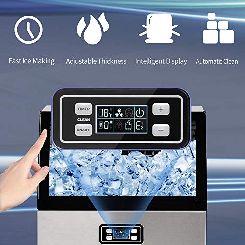 Ice Makers Countertop,Commercial Ice Maker,Ice Maker,Countertop Ice Maker,100LBS, Auto-Clean Built-in Automatic Water Inlet with Scoop 2-7 Days delivery Shipped from US Warehouse