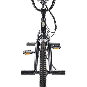 SWFT Electric BMX Bike- 35mi Operating Range, 20mph, 20” Performance Wheels, Front & Back Pegs, LCD-Display, Adult E Bike- Black