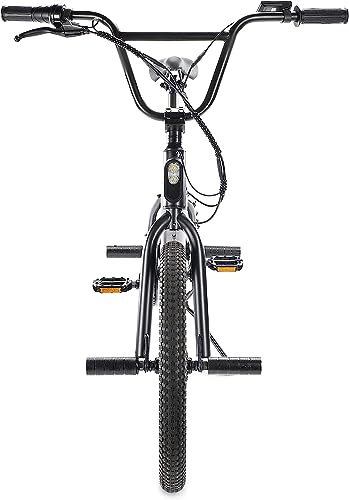 SWFT Electric BMX Bike- 35mi Operating Range, 20mph, 20” Performance Wheels, Front & Back Pegs, LCD-Display, Adult E Bike- Black