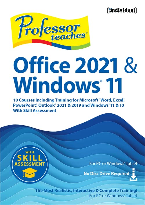 Professor Teaches Office 2021 & Windows 11 [PC Online code]