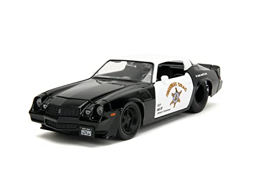 Big Time Muscle 1:24 1979 Chevy Camaro Z28 Die-Cast Car, Toys for Kids and Adults (Police Colors)