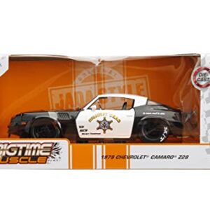 Big Time Muscle 1:24 1979 Chevy Camaro Z28 Die-Cast Car, Toys for Kids and Adults (Police Colors)