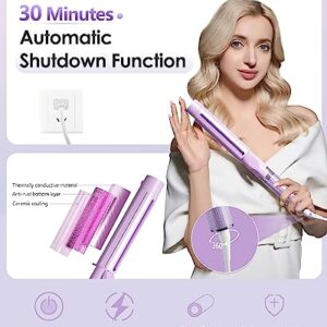 NOVUS 1.5 Inch Curling Wand, Adjustable Tightness Curling Iron, Negative Ions Hair Curler, Large Barrel Curling Iron, Dual Voltage Bionic Curling Iron, Curling Iron for Long Hair, Hair Curlers Iron