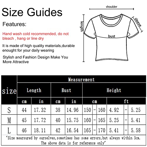 BINTEHGS Aesthetic Cute Baby Tees for Teen Girls Letter Graphic Print Crop Top Y2k Cropped Tee for Women Short Sleeve T Shirt (Pink,M,Medium)