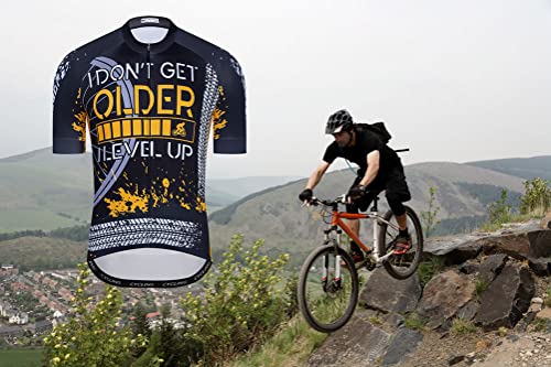 US Army Cycling Jersey Men, Short Sleeve Mountain Dirt Bike Shirt MTB Clothing Biking Gear Tops Riding Road Outfit BMX Clothes Bicycle Apparel Ciclismo Uniform XL