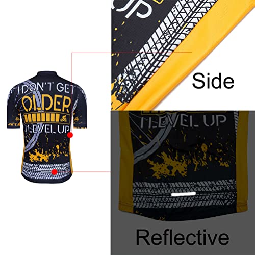 US Army Cycling Jersey Men, Short Sleeve Mountain Dirt Bike Shirt MTB Clothing Biking Gear Tops Riding Road Outfit BMX Clothes Bicycle Apparel Ciclismo Uniform XL