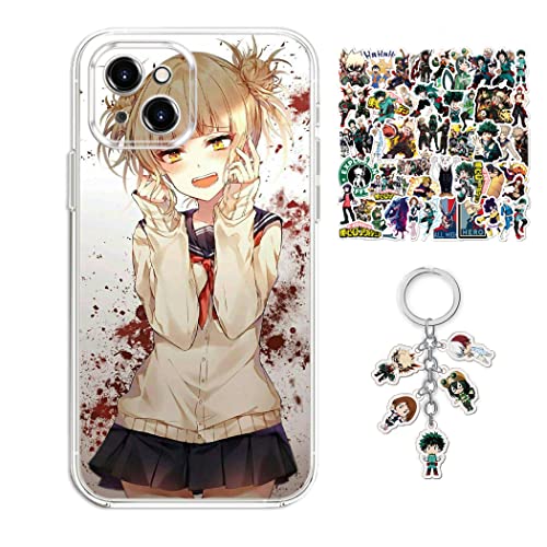 Staremeplz Samsung Galaxy Note 10 Plus Case My Hero -Academia Anime Game Design [with Vision Keychain and 50pcs Stickers] Cartoon Transparent Soft Silicona Case for Samsung Galaxy Note 10 Plus