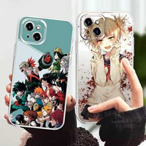 Staremeplz Samsung Galaxy Note 10 Plus Case My Hero -Academia Anime Game Design [with Vision Keychain and 50pcs Stickers] Cartoon Transparent Soft Silicona Case for Samsung Galaxy Note 10 Plus