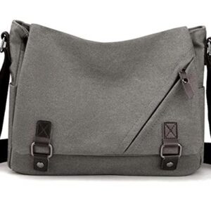 Vintage Canvas Satchel Messenger Bag for Men Women，Canvas Messenger Bag crossbody Shoulder Bag Chest Bag Travel Carry Bag