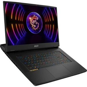 MSI Titan GT77HX Gaming Laptop (Intel i9-13980HX 24-Core, 64GB DDR5 3600MHz RAM, 2x8TB PCIe SSD (16TB), GeForce RTX 4080, 17.3" 144Hz 4K Ultra HD (3840x2160), WiFi, Bluetooth, Backlit KB, Win 11 Pro)