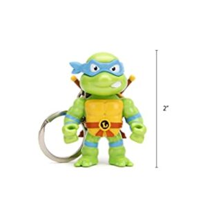 Teenage Mutant Ninja Turtles 2.5" 4-Pack Keychain Collectible Die-Cast Figure, Toys for Kids and Adults