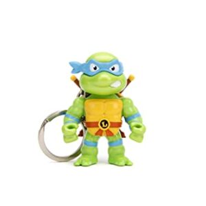 Teenage Mutant Ninja Turtles 2.5" 4-Pack Keychain Collectible Die-Cast Figure, Toys for Kids and Adults