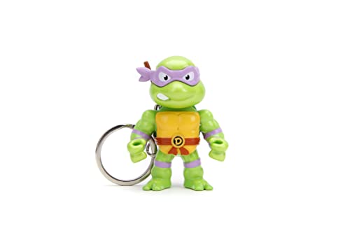 Teenage Mutant Ninja Turtles 2.5" 4-Pack Keychain Collectible Die-Cast Figure, Toys for Kids and Adults