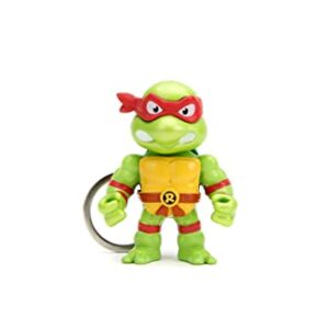 Teenage Mutant Ninja Turtles 2.5" 4-Pack Keychain Collectible Die-Cast Figure, Toys for Kids and Adults