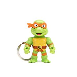 Teenage Mutant Ninja Turtles 2.5" 4-Pack Keychain Collectible Die-Cast Figure, Toys for Kids and Adults