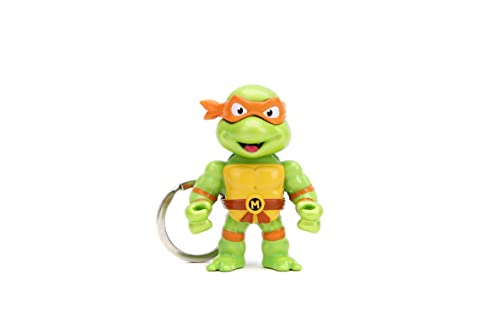 Teenage Mutant Ninja Turtles 2.5" 4-Pack Keychain Collectible Die-Cast Figure, Toys for Kids and Adults