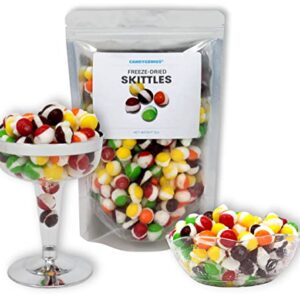 Freeze Dried Candy - 8oz XL pack of CANDYGENIUS cool freeze dry candies puff frozen dehydrated skittles bulk giant snack fruit crunch extra large