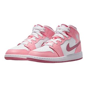 Nike Jordan Youth Air 1 Mid (GS) Coral Chalk/Desert Berry-Whitek DQ8423-616 7Y