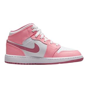 Nike Jordan Youth Air 1 Mid (GS) Coral Chalk/Desert Berry-Whitek DQ8423-616 7Y