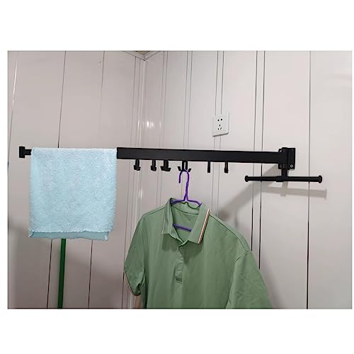 IQINGCHUN Wall Mounted Drying Racks for Laundry, Collapsible Clothes Folding Hanger Indoor