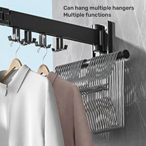 IQINGCHUN Wall Mounted Drying Racks for Laundry, Collapsible Clothes Folding Hanger Indoor