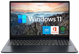 lenovo 15.6" ideapad laptop with 1 year microsoft office 365, intel pentium quad-core processor, 20gb ram, 1tb ssd (128gb emmc+1tb pcie ssd), wi-fi 6 and bluetooth 5.0, hdmi, nly mp, windows 11