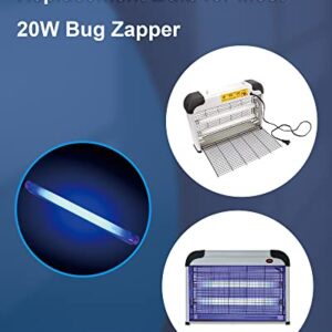 Bug Zapper Replacement Light Bulb 10W for 20W Indoor Bug Zapper, BL T8 F10W Light Tube Compatible with Aspectek, Liba and Other 20W Mosquito Zapper Lamp, 4 Pack