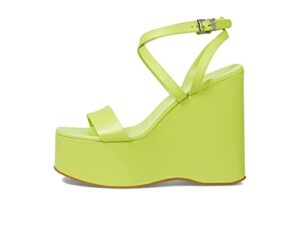 michael kors paola wedge bright limeade 8.5 m