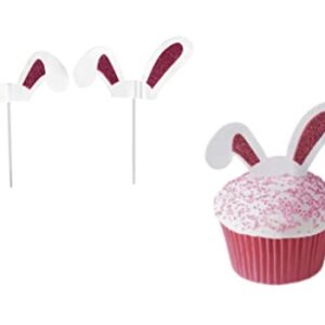 The ULTIMATE Easter Springtime Baking Bundle Set Featuring Pillsbury Funfetti Vanilla Cake Mix, Pillsbury Funfetti Vanilla Frosting with Sprinkles, Bunny and Baby Chick Cupcake Liners and Adorable Bunny Ear Cupcake Toppers. Makes 24 Cupcakes