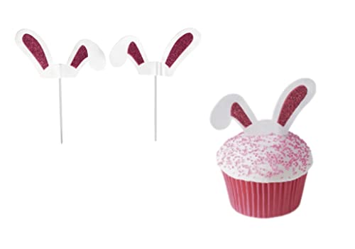 The ULTIMATE Easter Springtime Baking Bundle Set Featuring Pillsbury Funfetti Vanilla Cake Mix, Pillsbury Funfetti Vanilla Frosting with Sprinkles, Bunny and Baby Chick Cupcake Liners and Adorable Bunny Ear Cupcake Toppers. Makes 24 Cupcakes