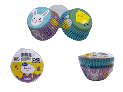 The ULTIMATE Easter Springtime Baking Bundle Set Featuring Pillsbury Funfetti Vanilla Cake Mix, Pillsbury Funfetti Vanilla Frosting with Sprinkles, Bunny and Baby Chick Cupcake Liners and Adorable Bunny Ear Cupcake Toppers. Makes 24 Cupcakes