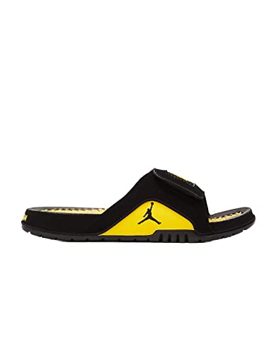 Nike Jordan Hydro IV Retro Men's Slides (Black/Tour Yellow, 12)