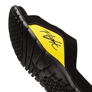 Nike Jordan Hydro IV Retro Men's Slides (Black/Tour Yellow, 12)