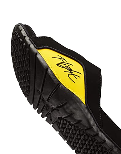 Nike Jordan Hydro IV Retro Men's Slides (Black/Tour Yellow, 12)