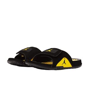 Nike Jordan Hydro IV Retro Men's Slides (Black/Tour Yellow, 12)