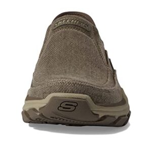 Skechers Men's Respected-Holmgren Slip-in Loafer, Taupe, 10.5 Wide