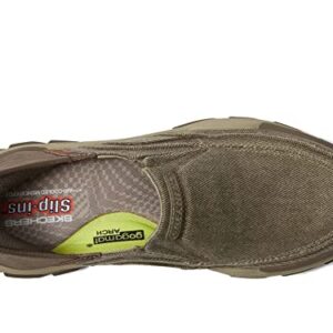 Skechers Men's Respected-Holmgren Slip-in Loafer, Taupe, 10.5 Wide