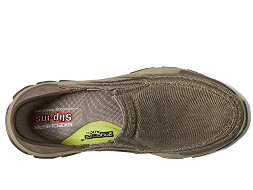 Skechers Men's Respected-Holmgren Slip-in Loafer, Taupe, 9.5 Wide