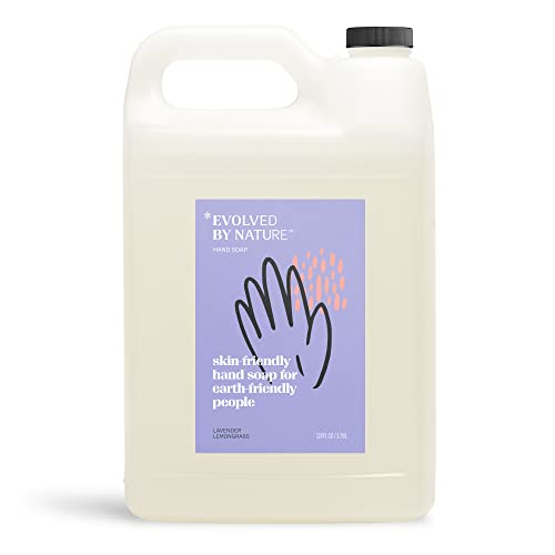 EVOLVED BY NATURE Hand Soap | 128 oz Refill | Lavender Lemongrass | Clinically proven to help skin retain moisture with Activated Silk™ 33B