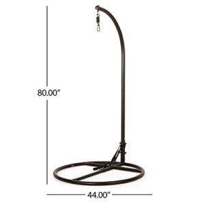 Christopher Knight Home 317947 Briggs Hanging Chair Stand, Brown